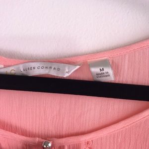 LC Lauren Conrad | Tops | Lc Lauren Conrad Coral Victorian Cut Top 33 ...